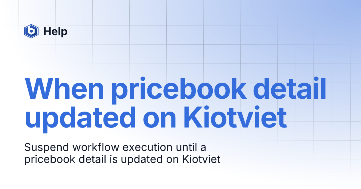 When pricebook detail updated on Kiotviet | Help